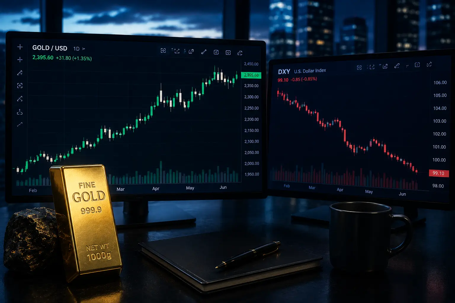 Why Gold Rises When DXY Falls: The Gold-Dollar Inverse Correlation ...